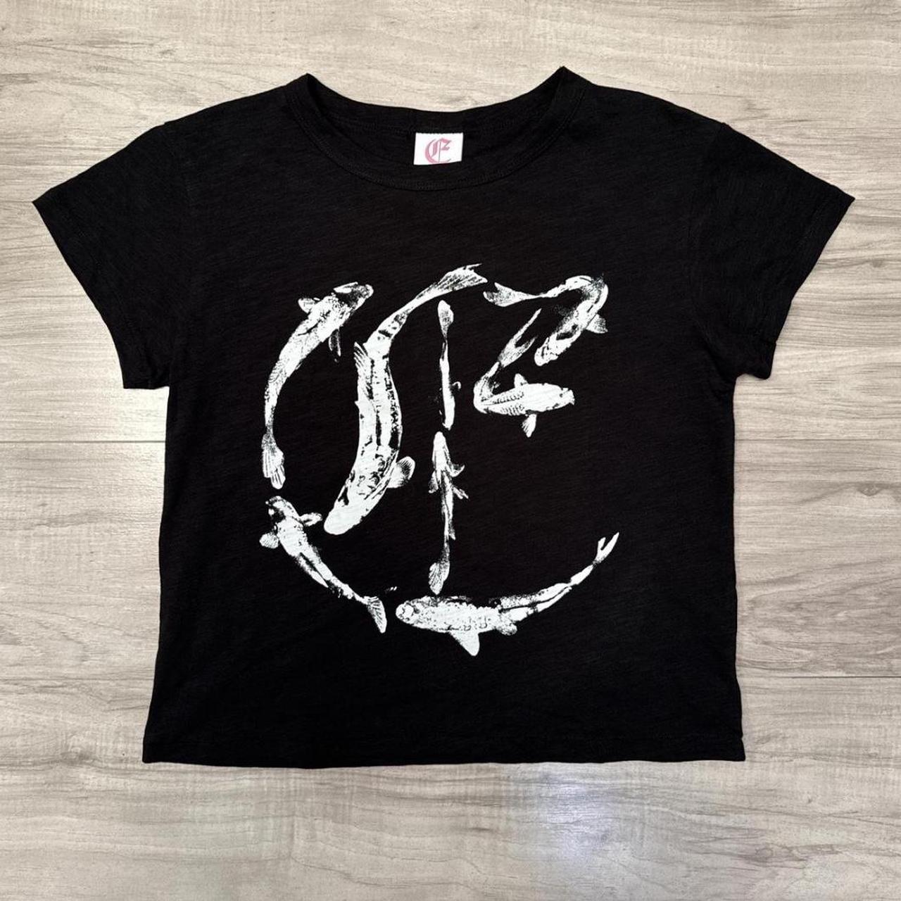 Elysian koi fish baby tee (brand new) Size:... | Depop