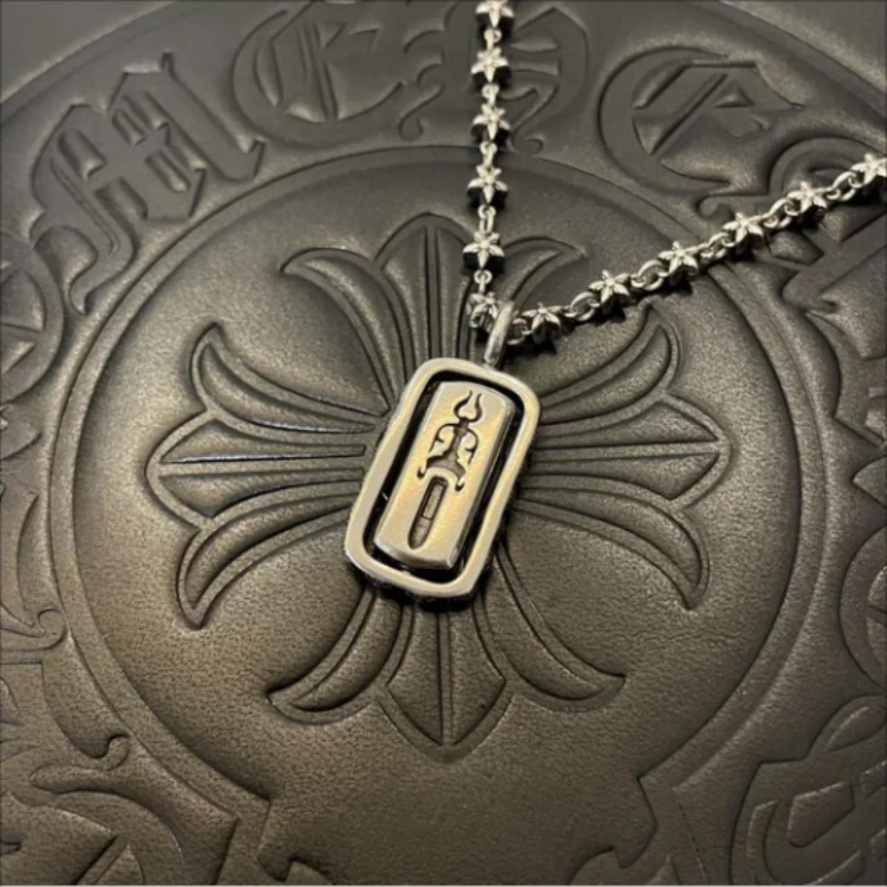 Chrome Hearts Classic Personalized Rotatable Square... - Depop