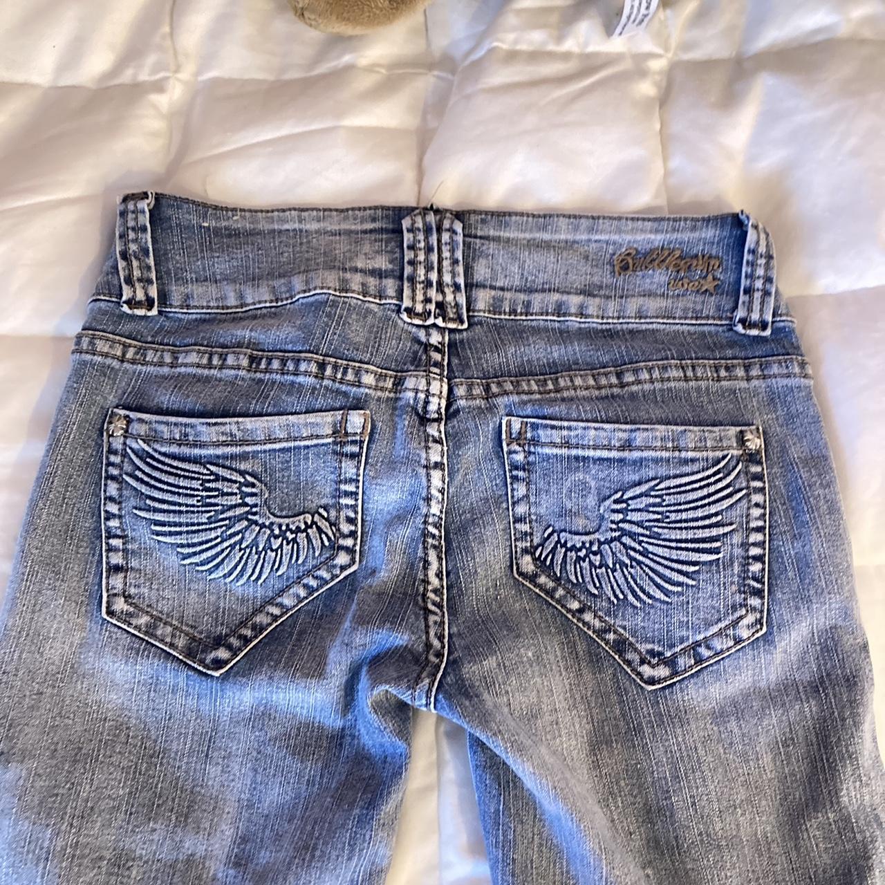 Incredible vintage low waisted angel wing bubblegum... - Depop