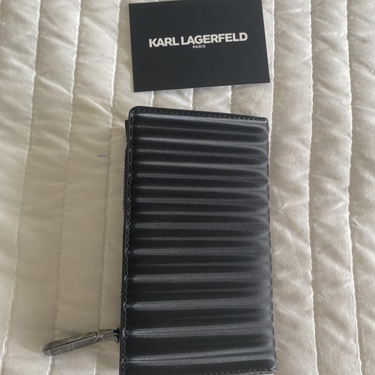 Karl Lagerfeld Wallet - Black w/ Black Hardware-... - Depop
