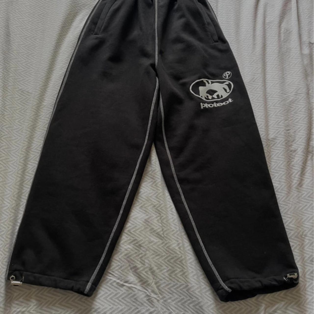 Black Protect London Joggers #Y2K #Streetwear #Casual | Depop