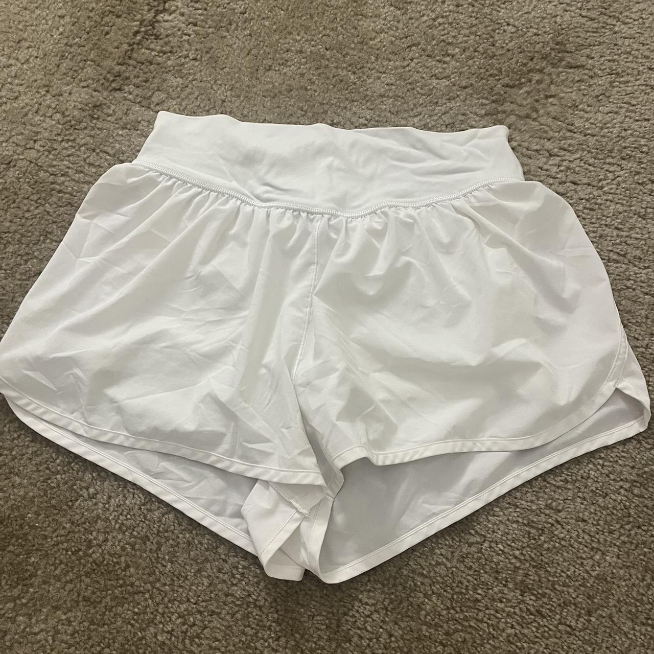 medium, white aerie athletic shorts | Depop