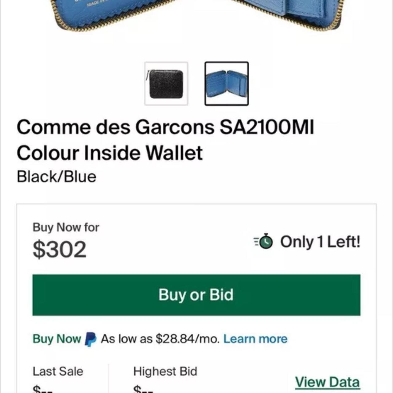 Super Sick COMME des GARCONS Wallet Black/blue... | Depop