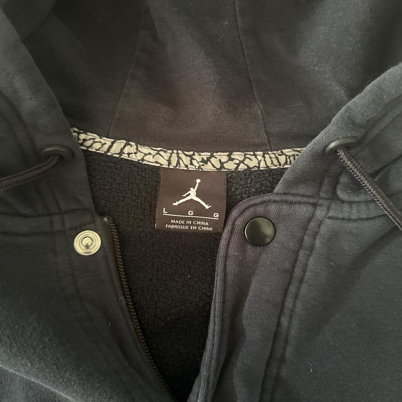 Large Black Air Jordan Zip-Up Men’s Lightly worn | Depop