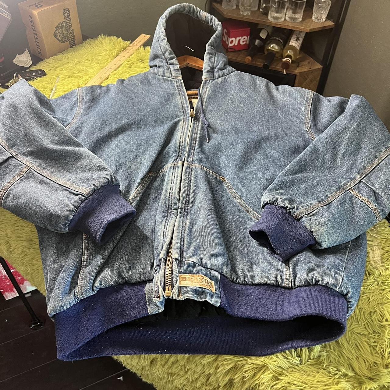 BRAZOS WORKWEAR denim jacket with a unique,... - Depop