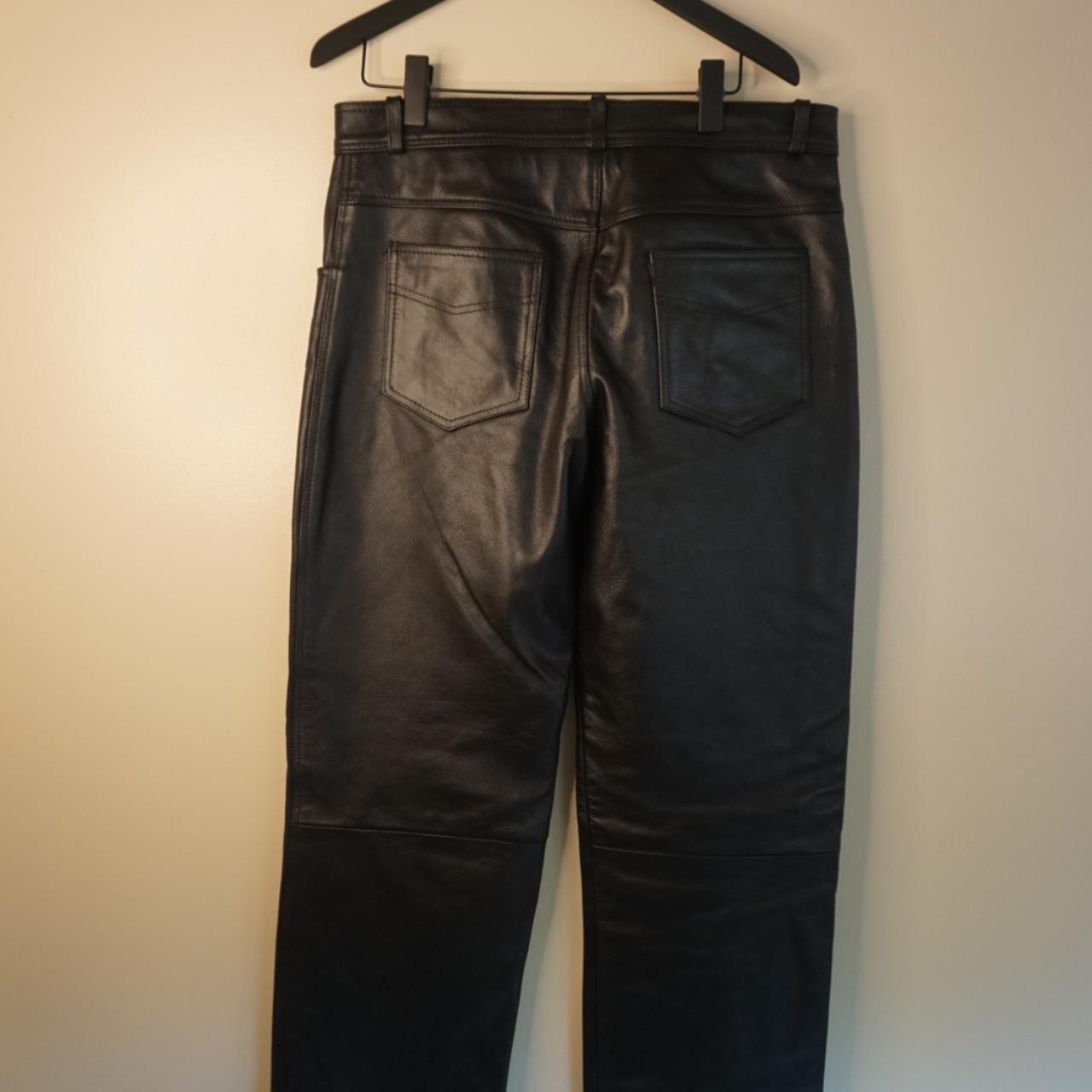 Xelement leather biker pants. Size 34. originally... - Depop