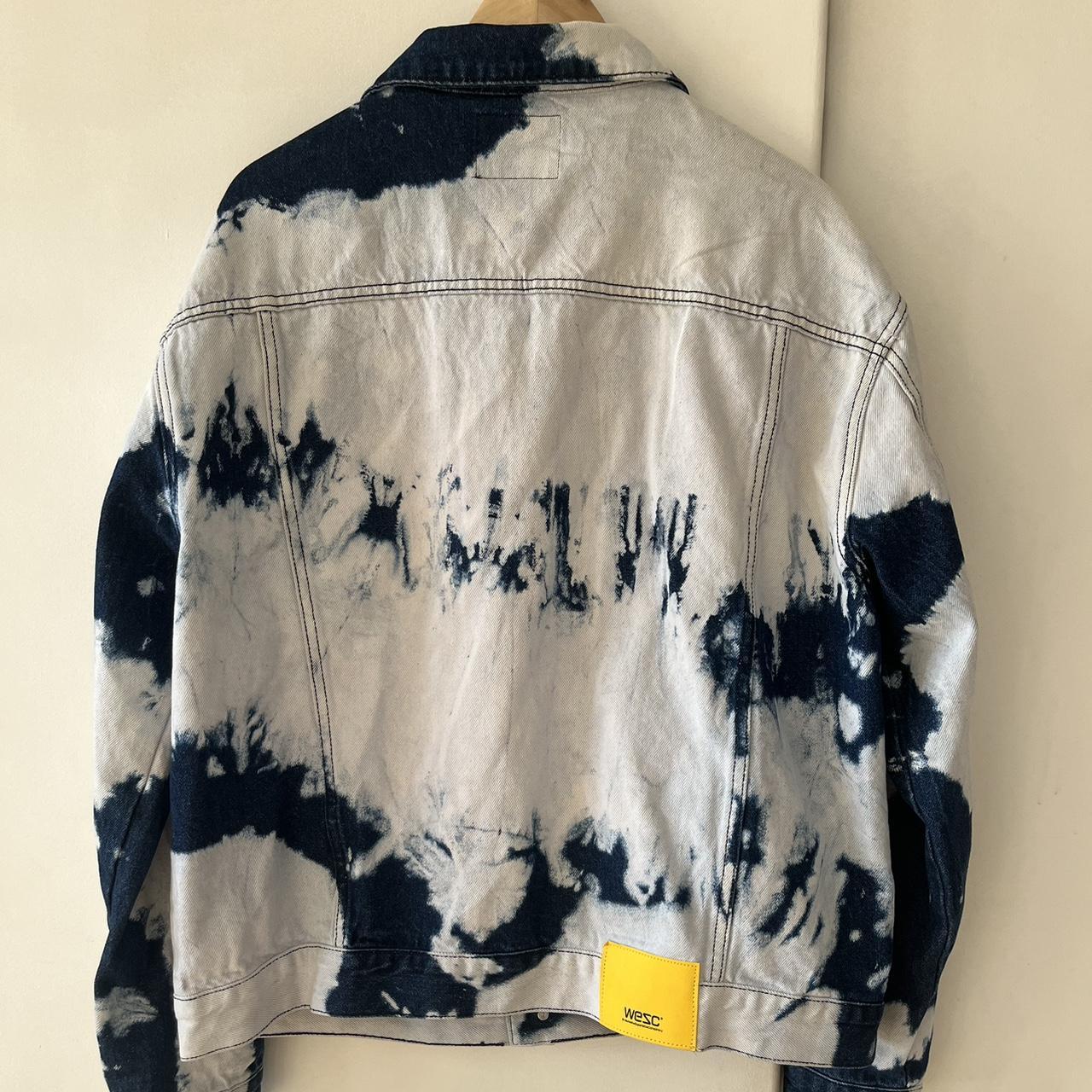 WESC tie dye denim jacket Men’s M / Ladies L Good... - Depop
