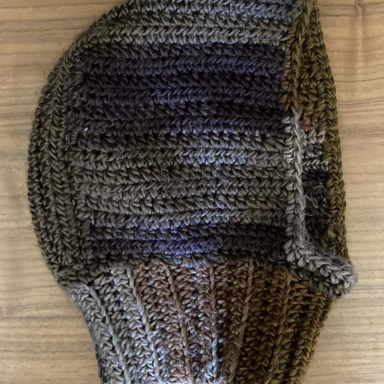 Homemade Brown Knit Balaclava | Depop