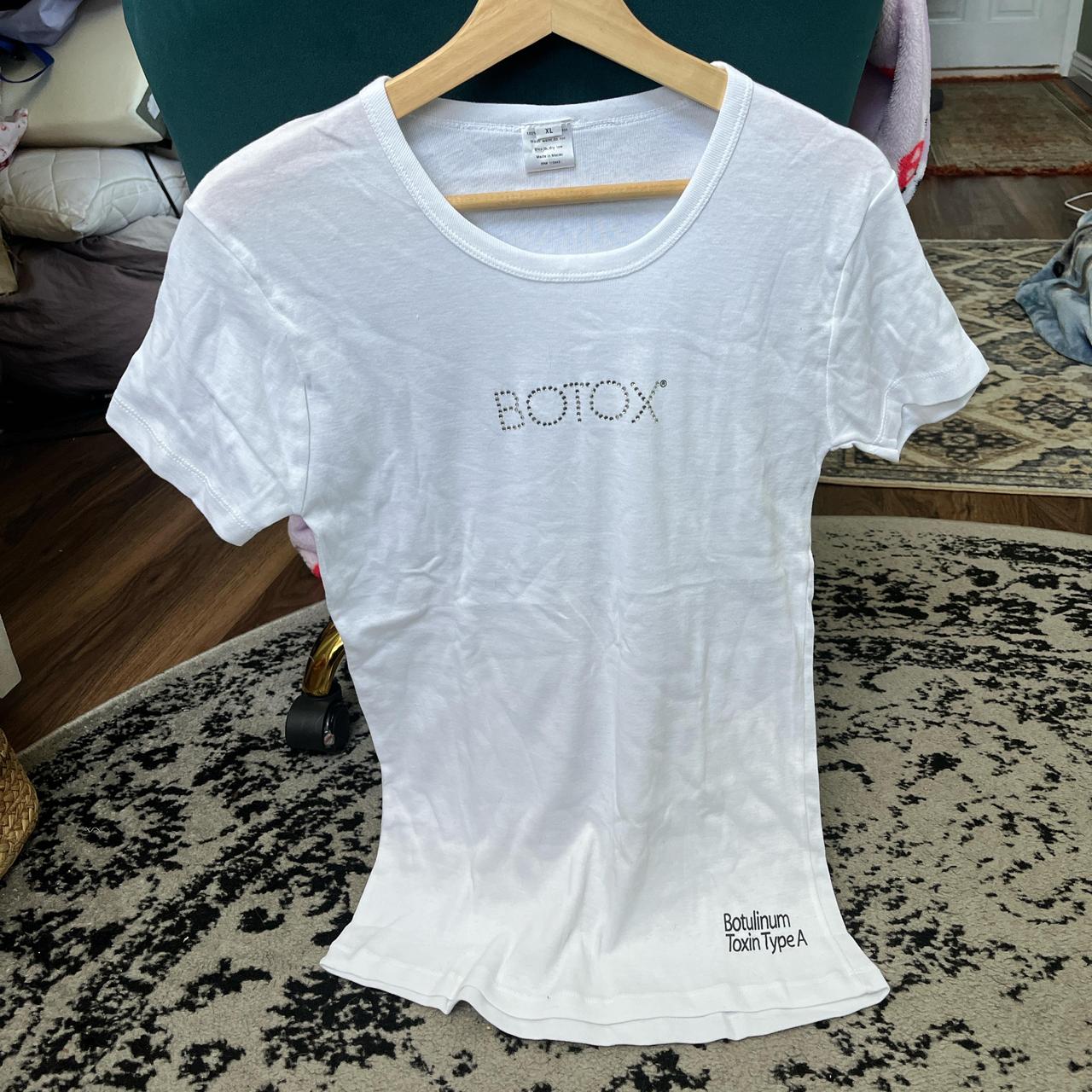 White Botox t-shirt #botox Size women’s XL | Depop