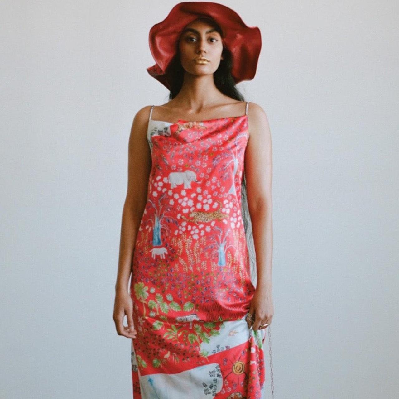 NWOT Dauphinette Floatkerchief Long Slip in Fever Dream | Depop