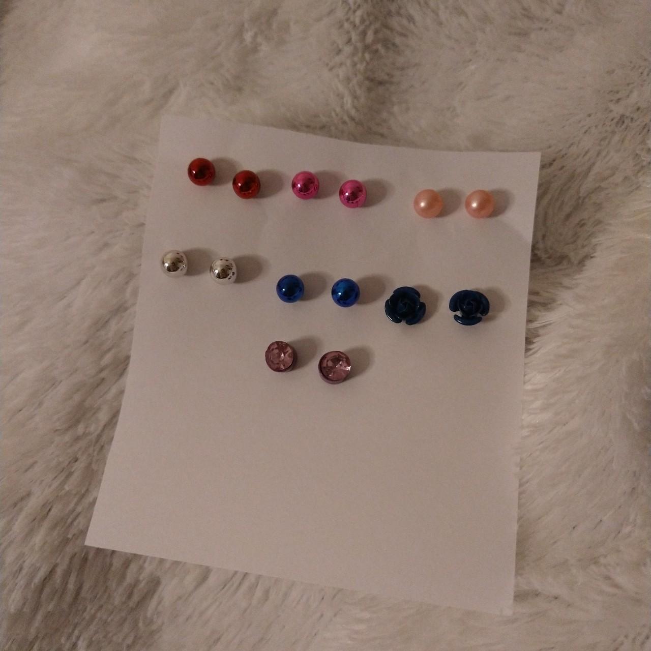 Y2K Pierced Stackable Studs - Depop