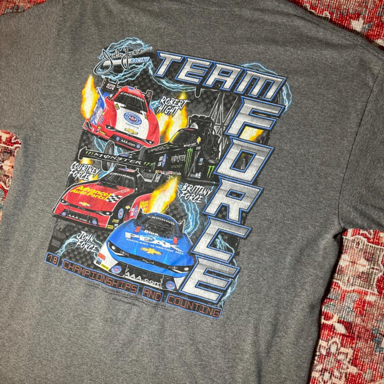 John Force Team Racing Shirt. Dated 2017. No Tag,... | Depop
