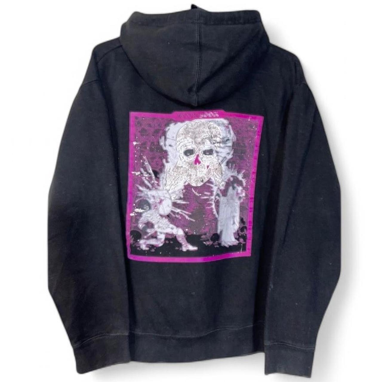 Corridor Digital Skull Graphic Zip Up Hoodie... | Depop