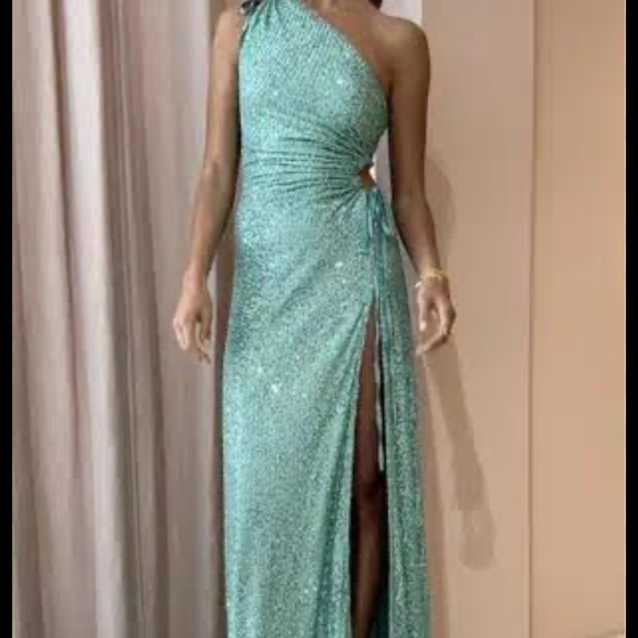 Sonya Moda Nour dress in mint green sequin | Depop