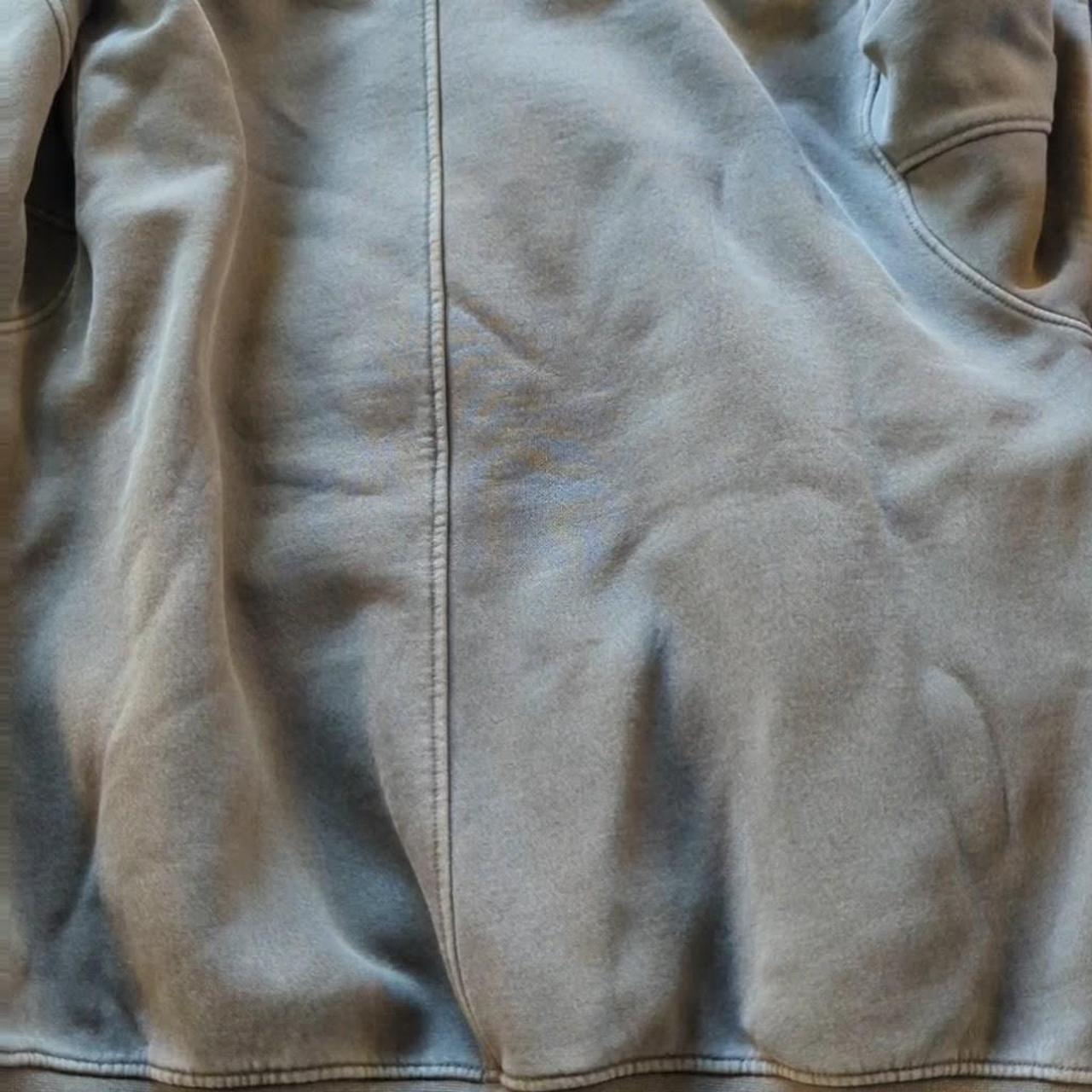 Gray/Grey Acid Washed Hoodie size S fits like a M-L.... - Depop