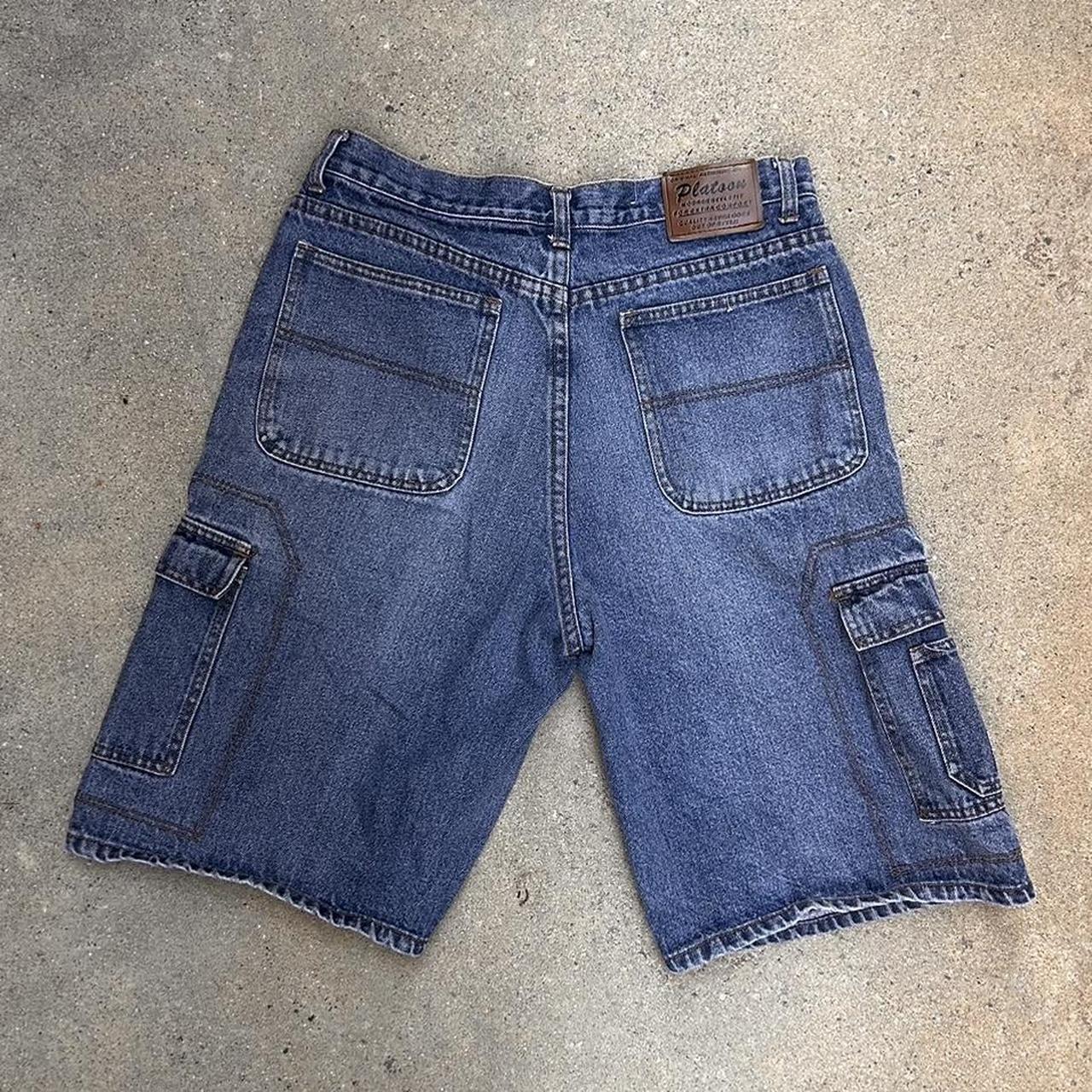 Denim Cargo Shorts Jorts Measures size 32. Color:... | Depop