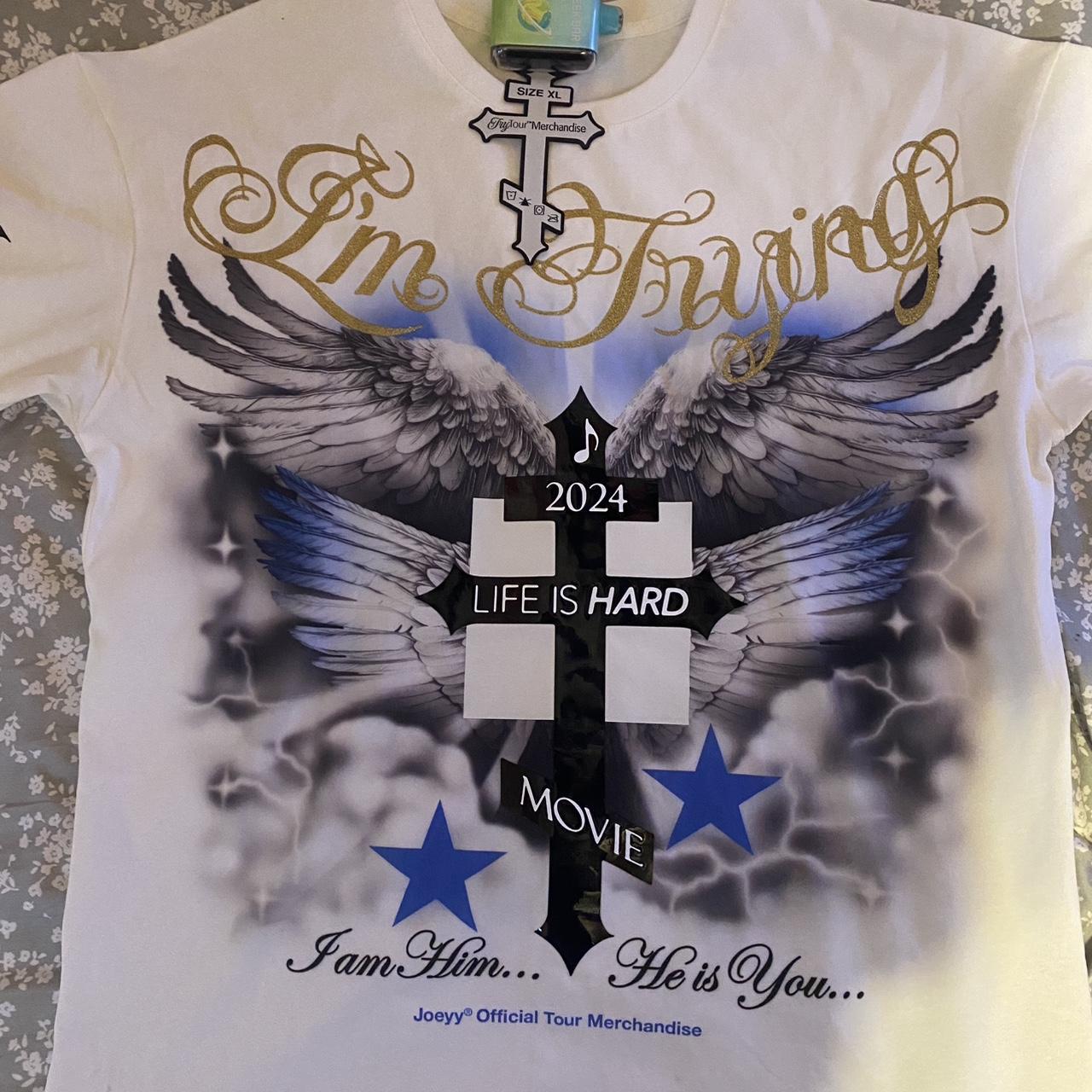 Joeyy 2024 I’m trying tour shirt fits like 2xl worn... - Depop