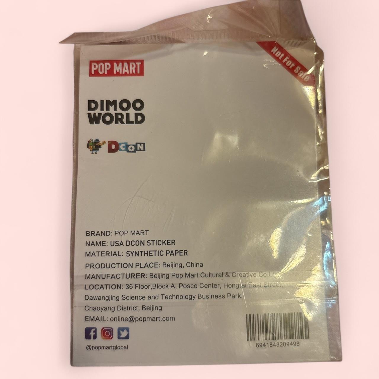 popmart Dimoos vinyl sticker #popmart | Depop