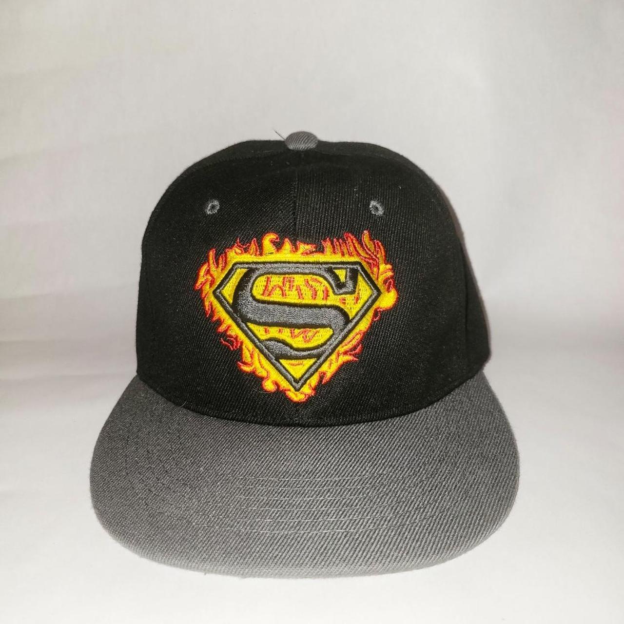 Superman logo on fire cap - Depop