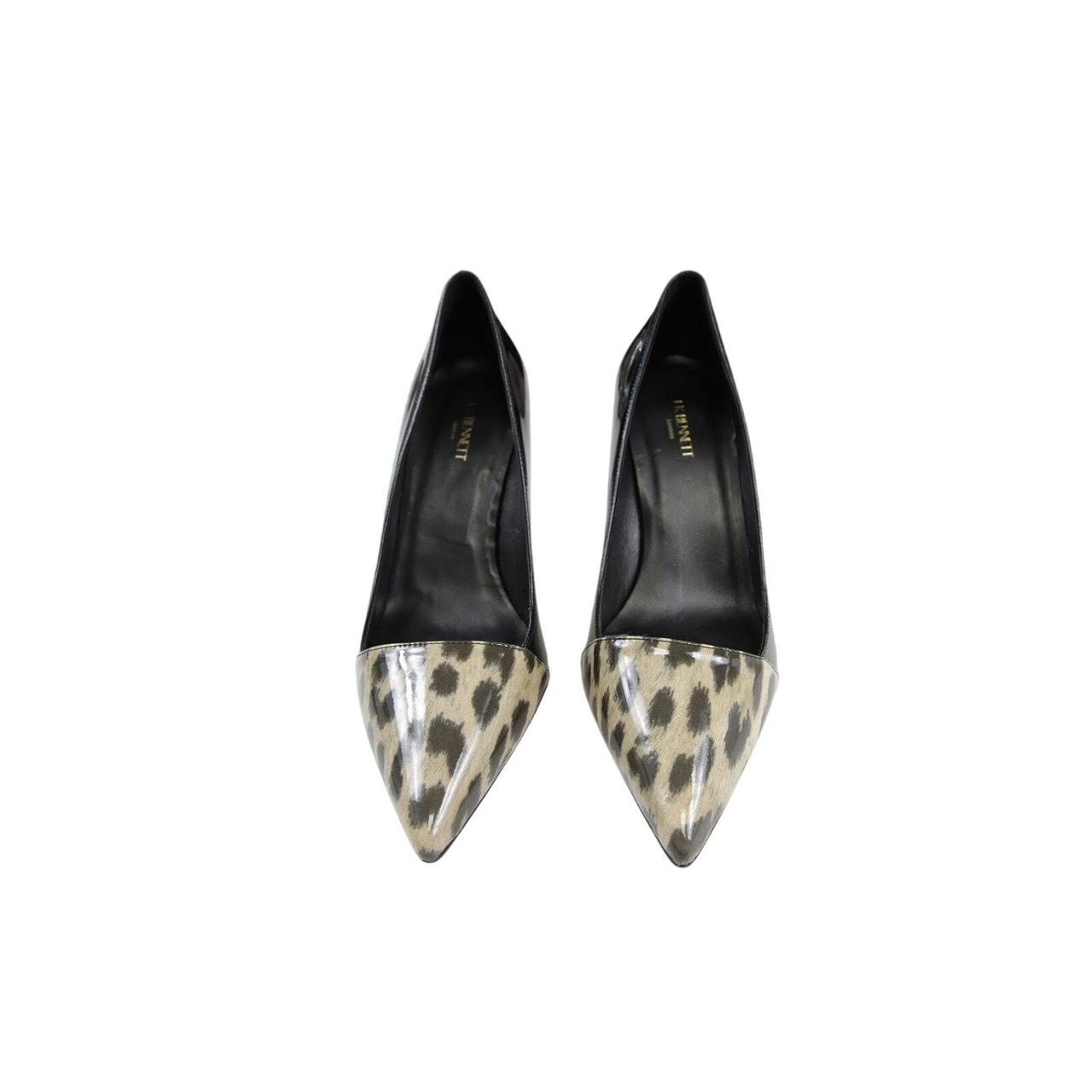 L.K. Bennett Black Leather Court Heels Women's UK... | Depop