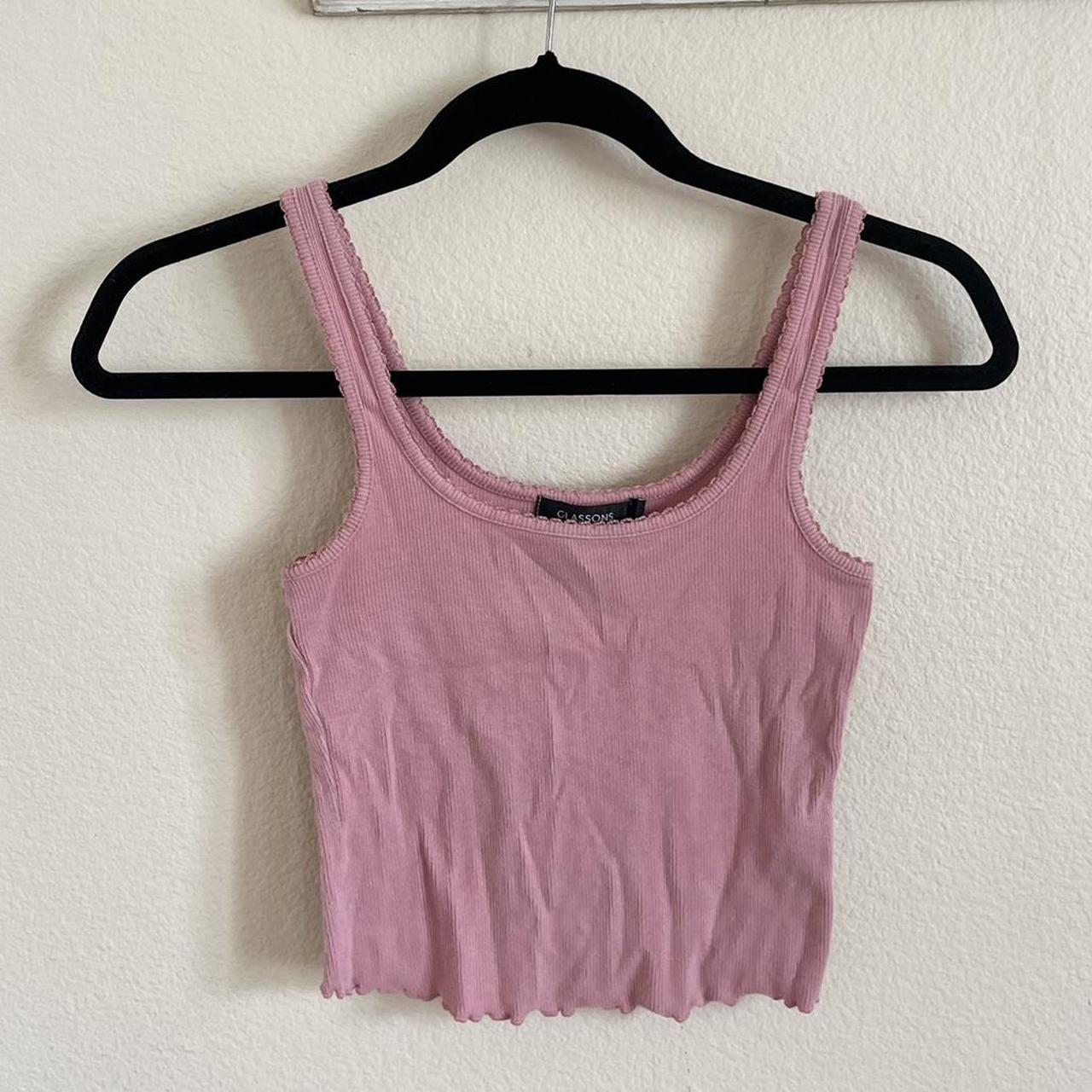 Glassons cropped pink tank • in great... - Depop