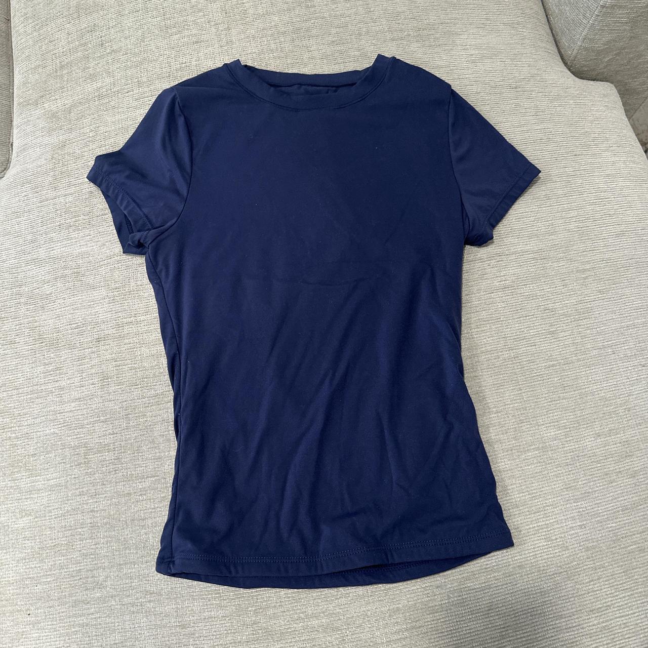 Skims dupe navy blue top gently used | Depop
