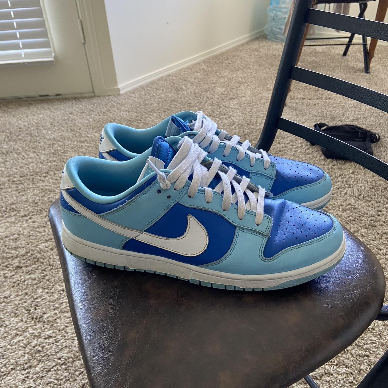Blue Aragon Nike Dunks - Depop