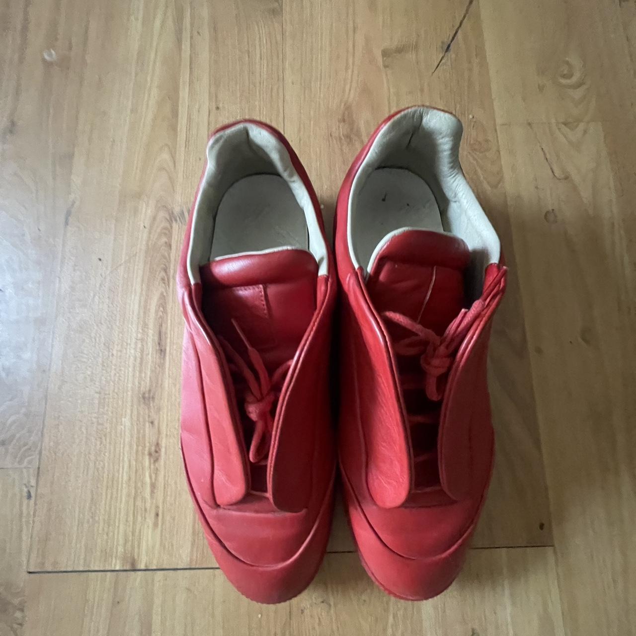Maison Margiela Future Low in all red - Good... - Depop