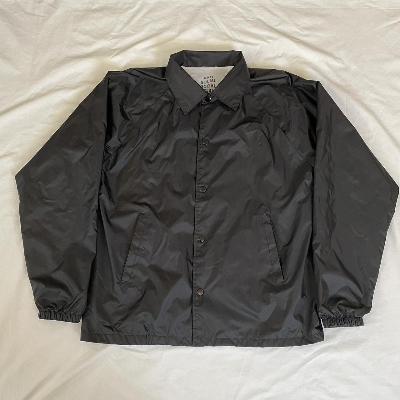 Anti Social Social Club Men's Black and White Jacket | Depop