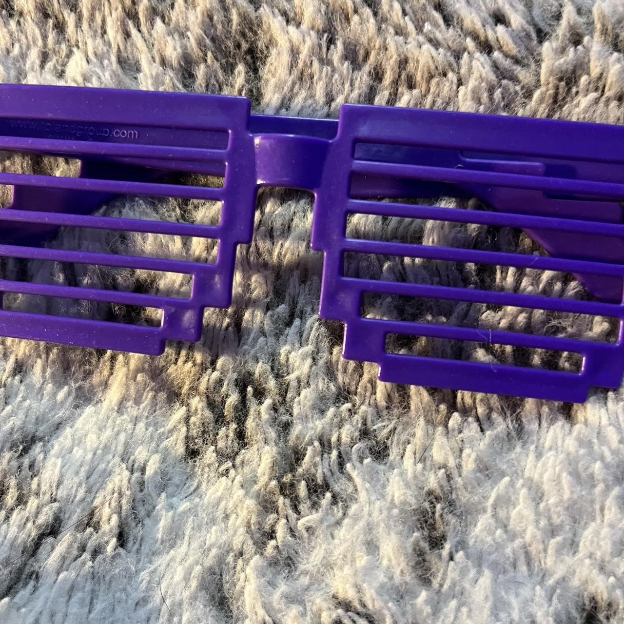 scene emo purple pixel shutter shades | Depop