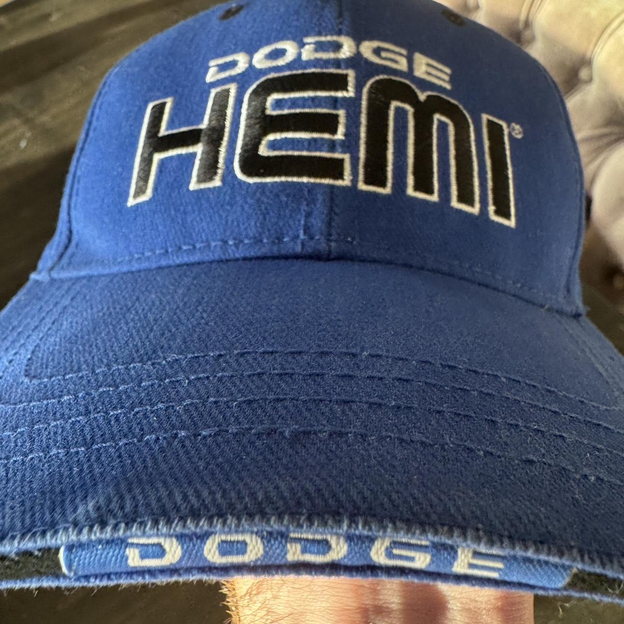 2000’s Hot Rod Blue Dodge Hemi snapback hat with... | Depop