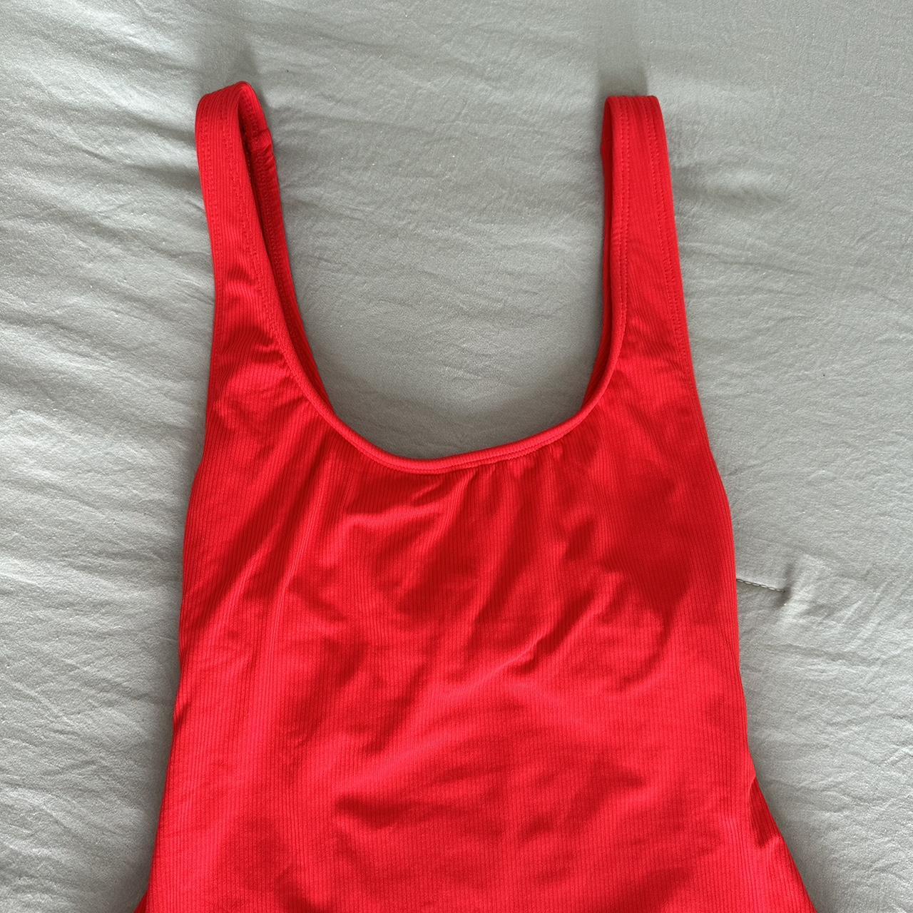 Red target one piece swimsuit Only worn once,... - Depop