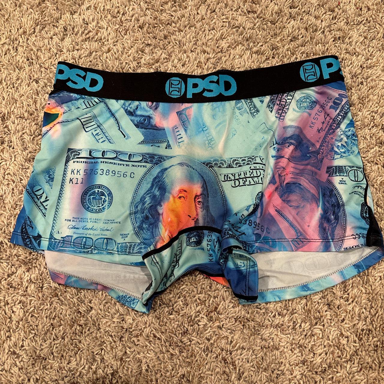 Medium PSD blue and multi-colored boxer briefs #psd... - Depop