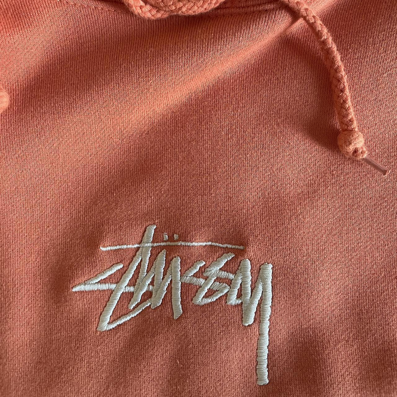 Stüssy Men's Orange Hoodie | Depop