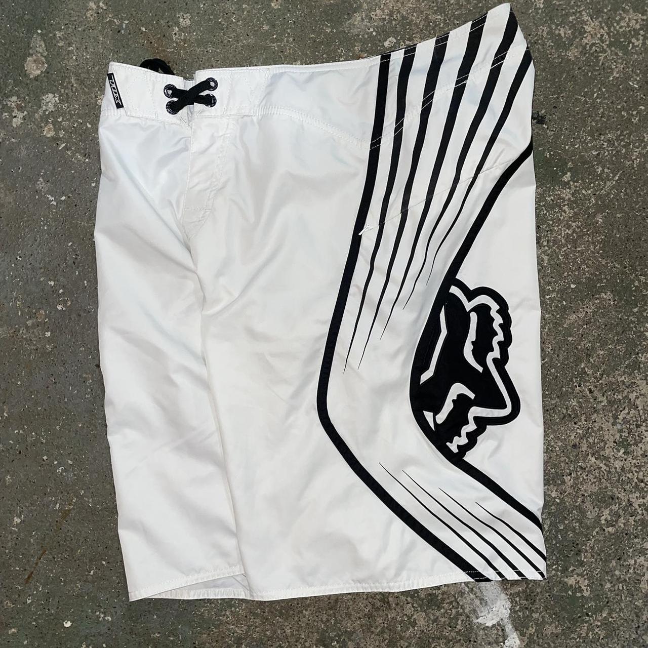 Fox Racing shorts white/black medium/large #fox... - Depop
