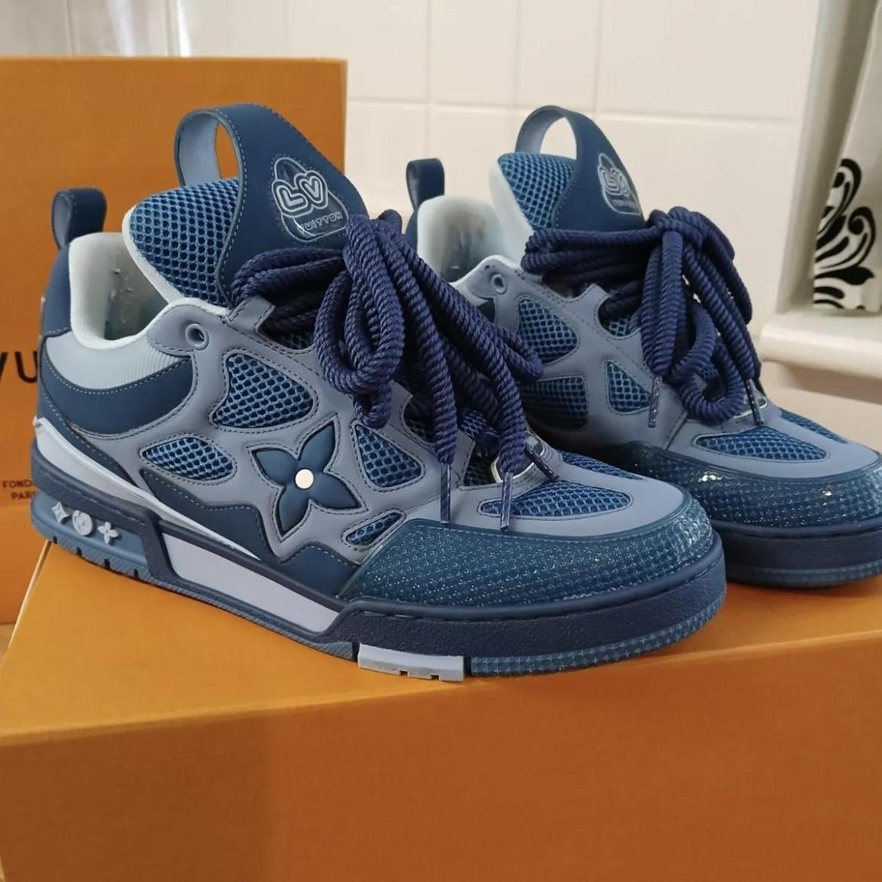 Lv sk8 blue Size 7 fits 8 Brand new w box Email... - Depop