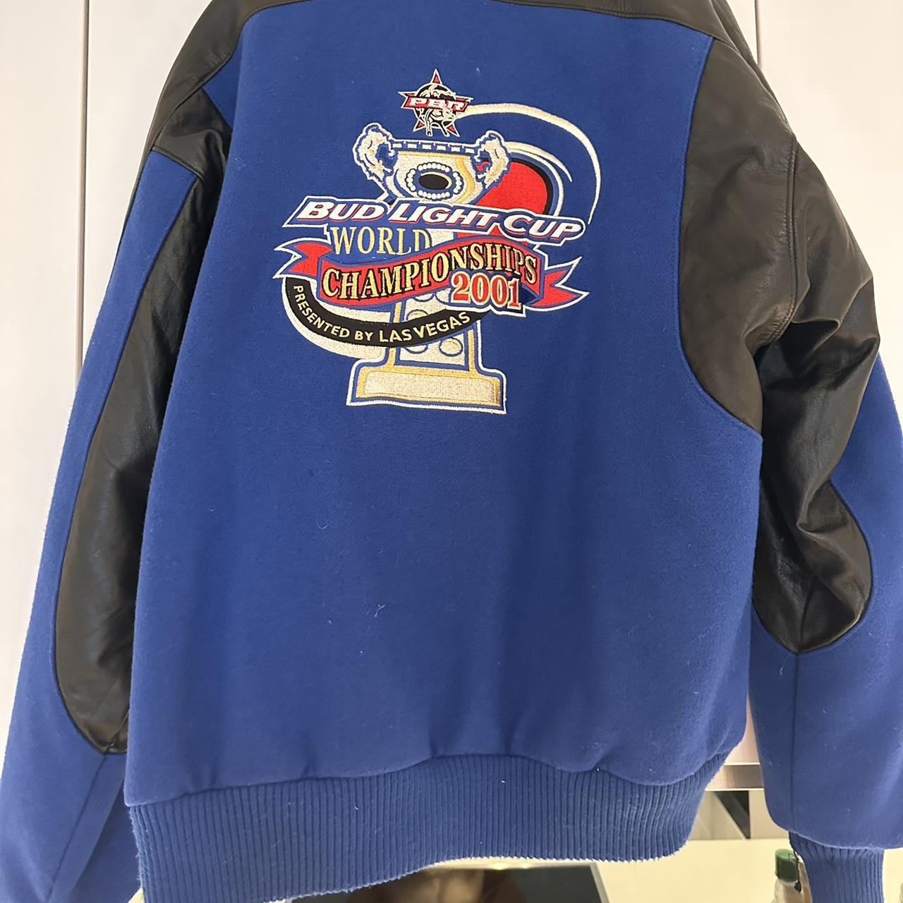 Bud light cup 2001 world champions racing jacket... - Depop