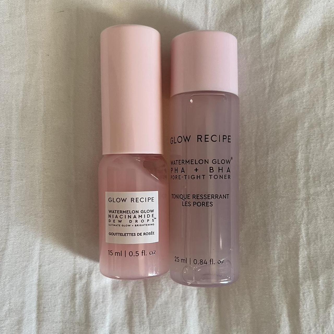 GLOW RECIPE mini dew drops + toner 🍉 🦩 #skincare... - Depop