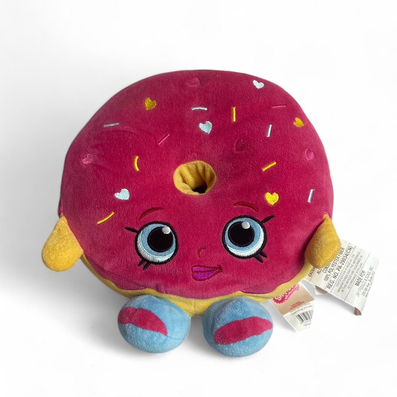 Shopkins D'lish Donut Pink Plush Stuffed Animal... - Depop