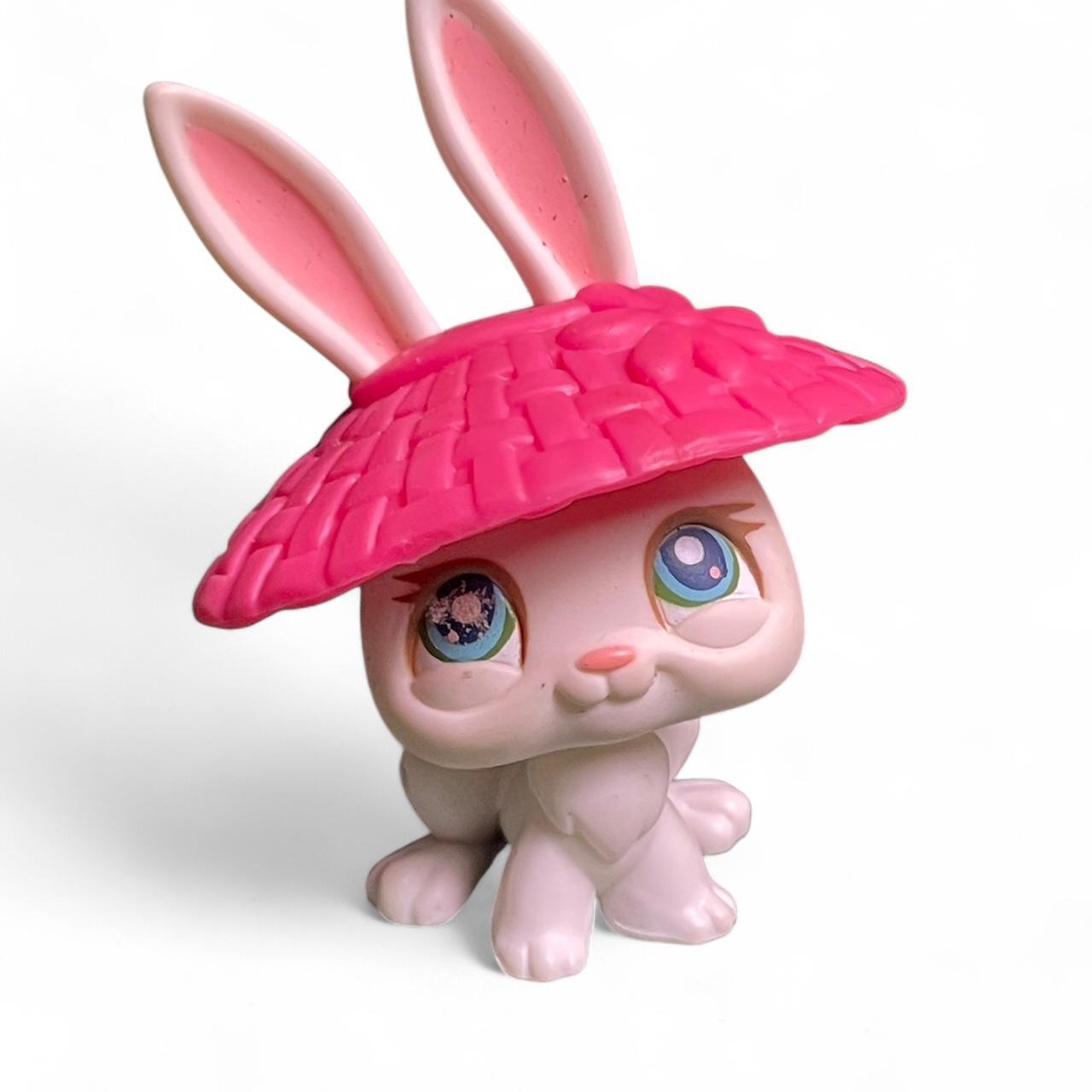 Authentic Littlest Pet Shop LPS #3 White Bunny w/... - Depop