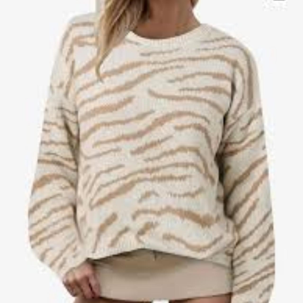 Lush Animal Print Sweater - Small - Similar to picture - Depop