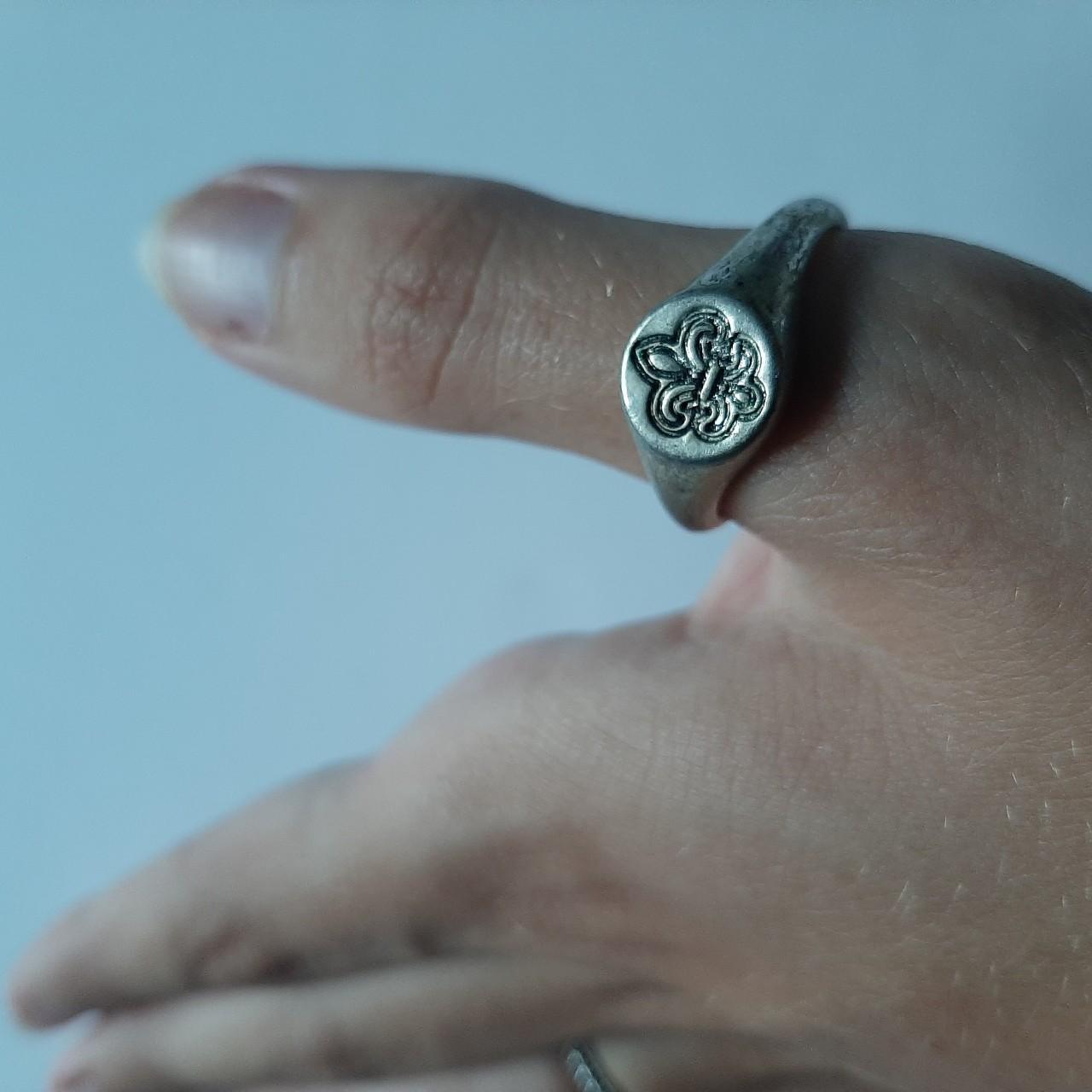 Super cool engraved signet ring, with the Prince of... - Depop