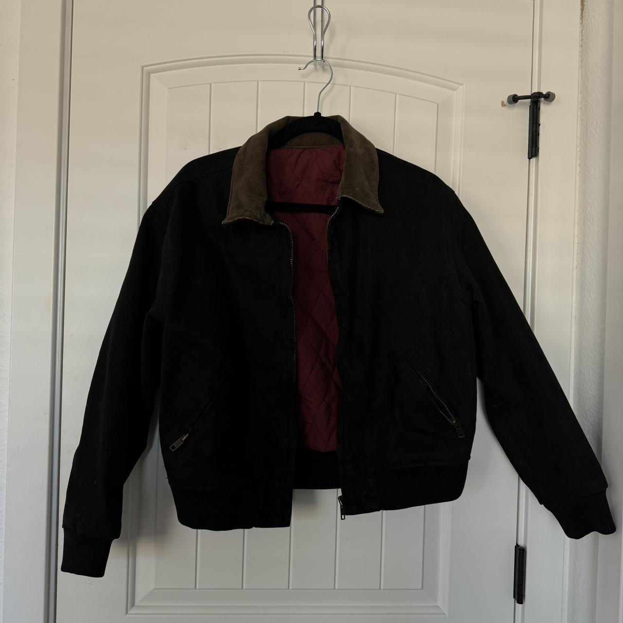 Brandy Melville black bomber jacket - used a few times - Depop