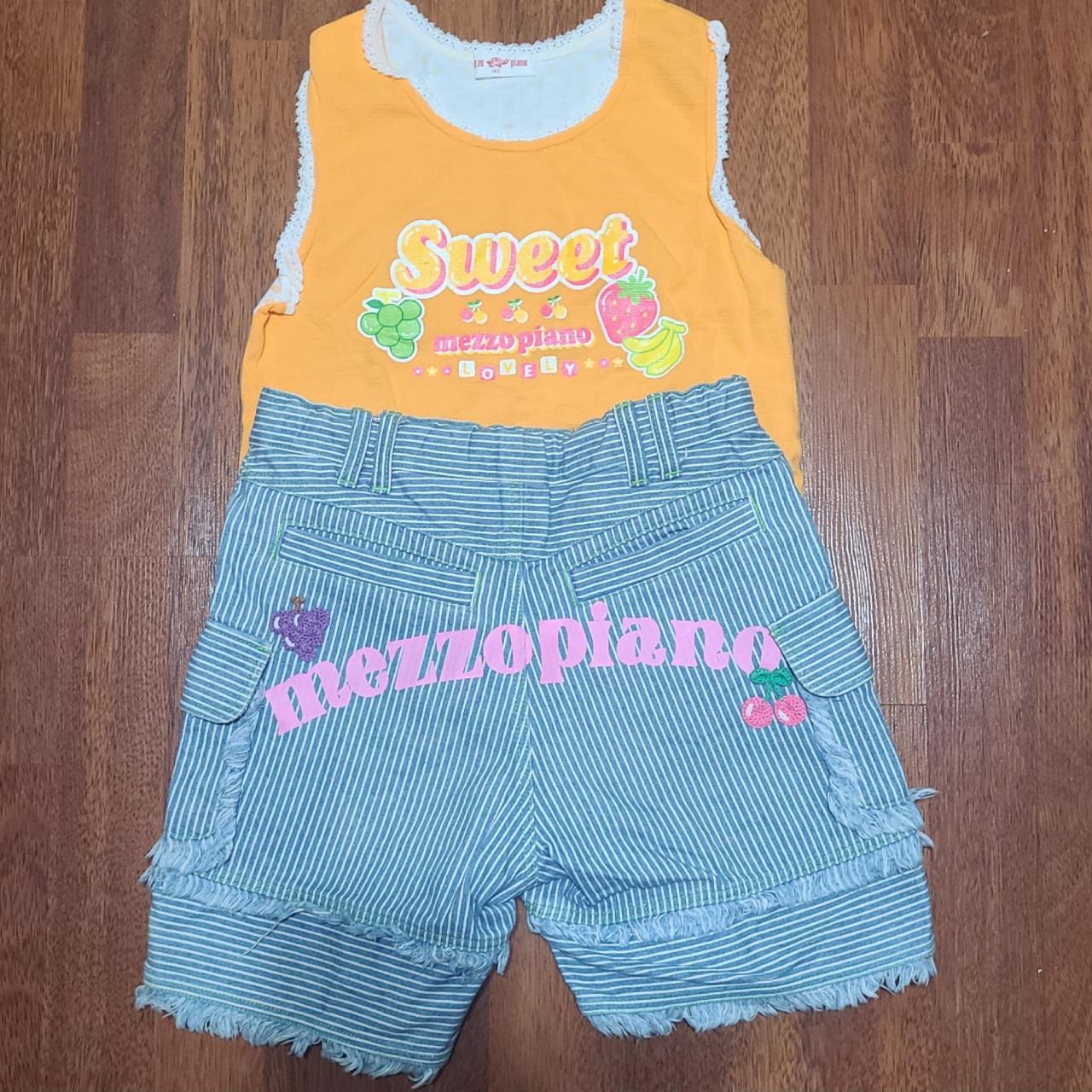 Mezzo piano fruit theme outfit Includes tank top... | Depop