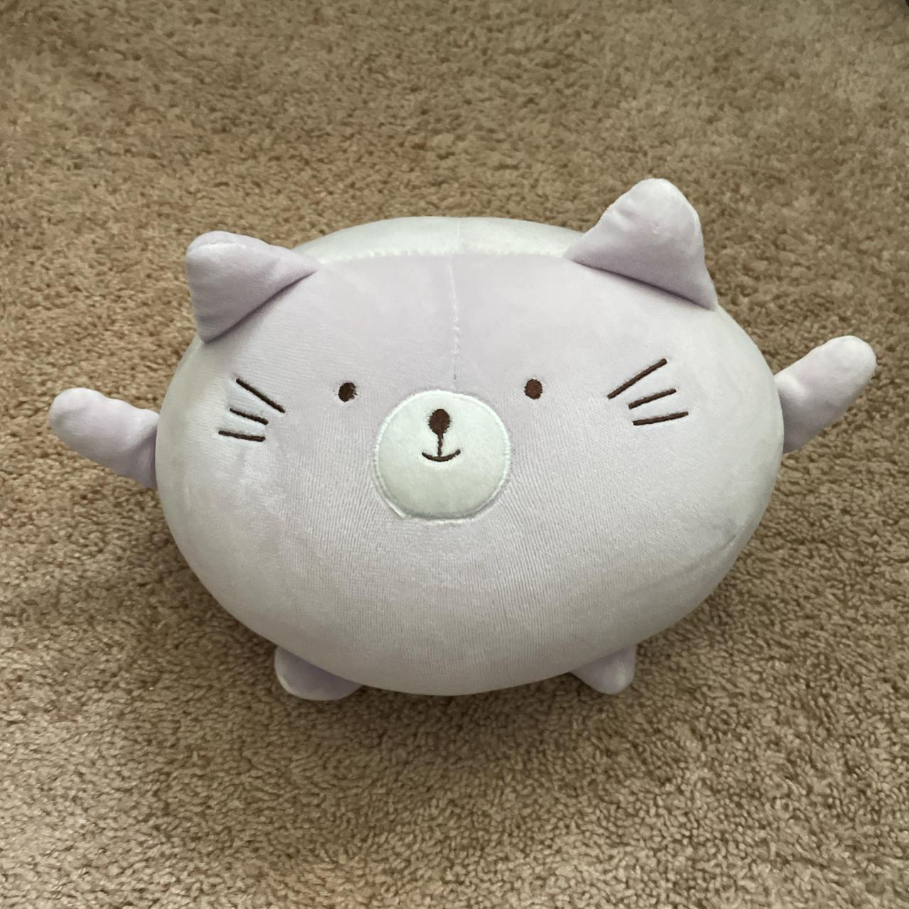 circular cat stuffed animal very new condition - Depop