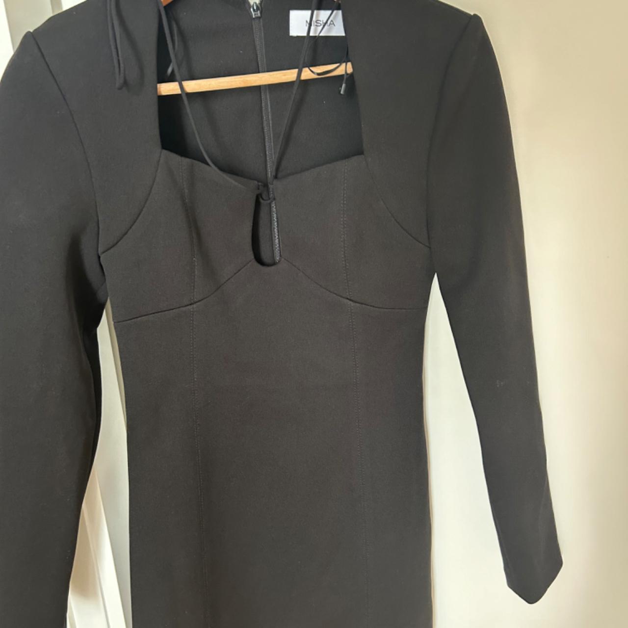Misha Brand black Dress size 8. As new, worn once. - Depop