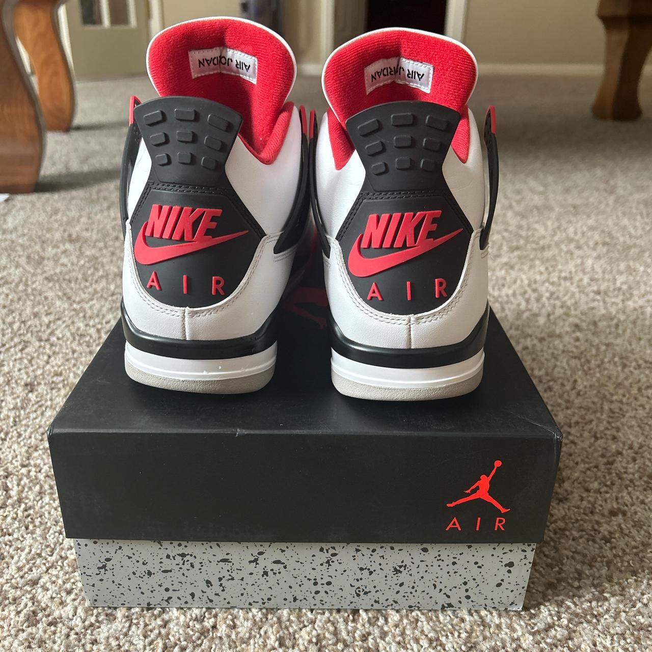 Jordan 4 Fire Red reps - Depop