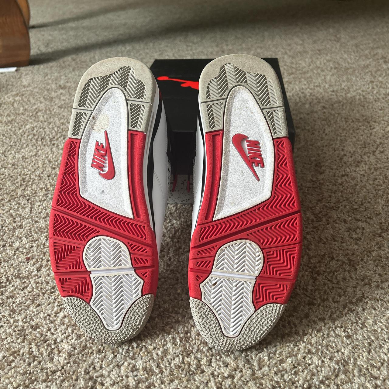 Jordan 4 Fire Red reps - Depop