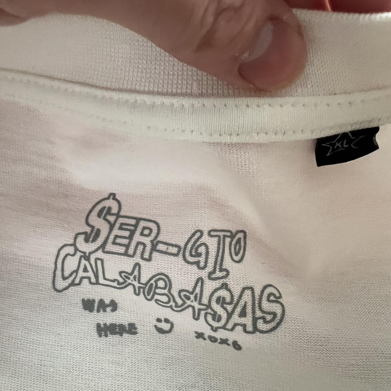 Sergio Calabasas “SZA” Tee White Size XL -... - Depop