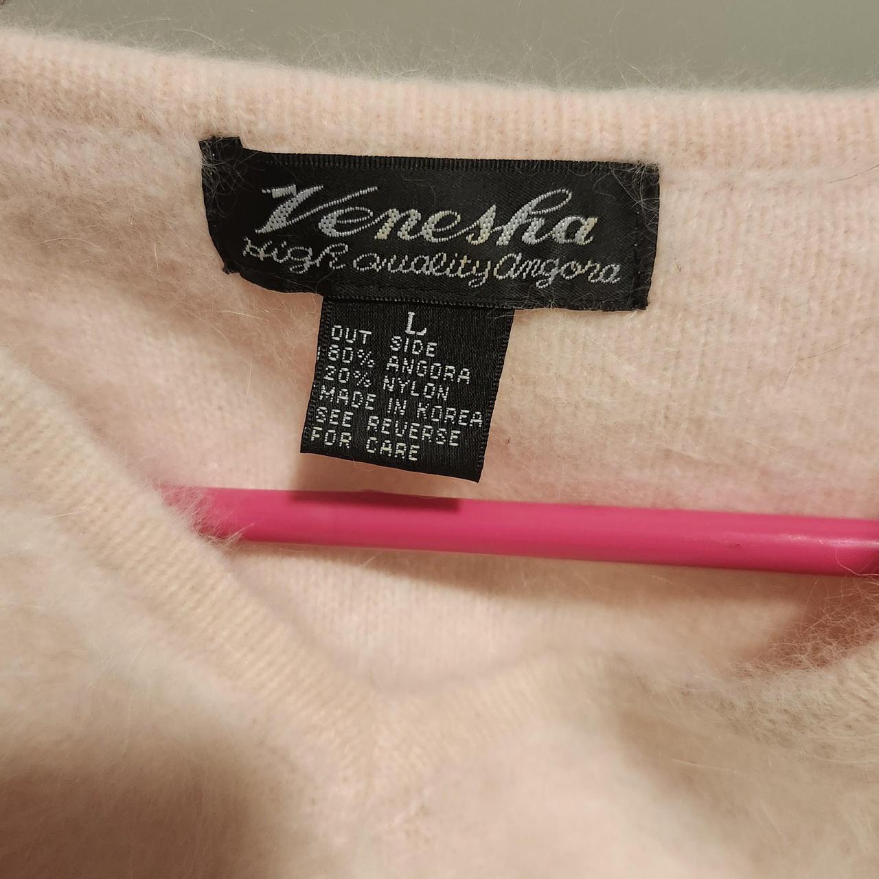 Venesha Angora vintage light pink sweater - Depop